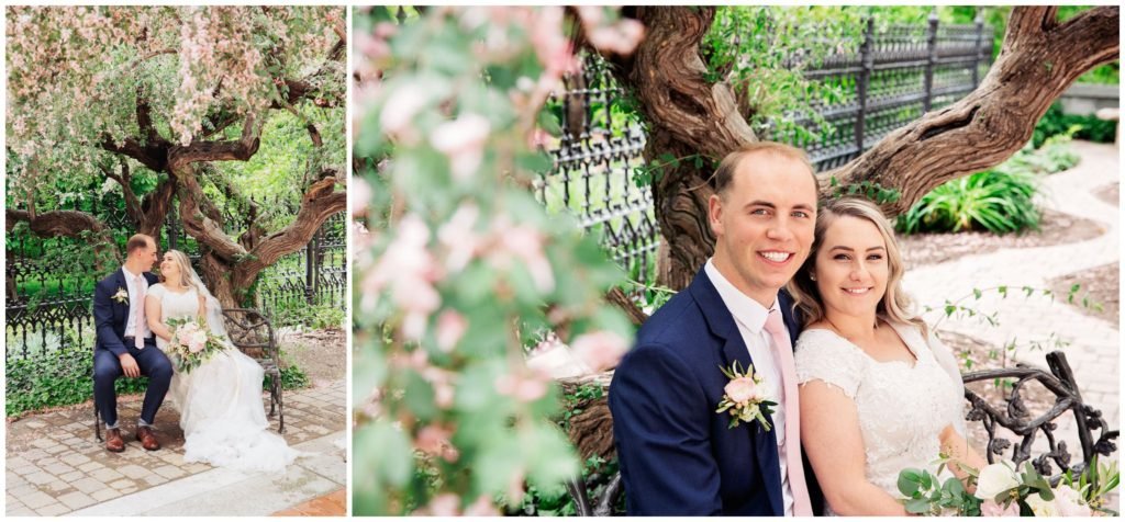 Salt Lake City Temple Wedding and Sleepy Ridge Garden Room